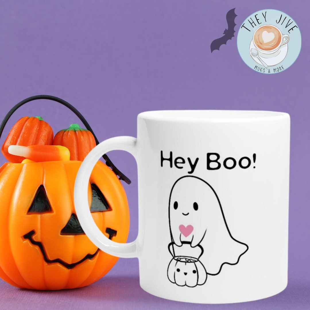 Cute Ghost Cat Mug Spooky White Sheet Kitty Perfect for a - Etsy