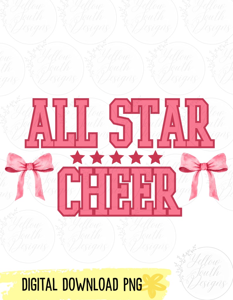 All Star Cheer PNG, All Star Cheer Sublimation Design, All Star Cheer ...
