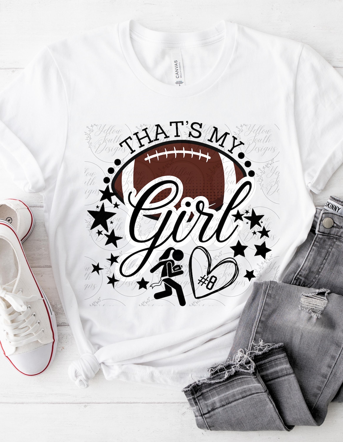 That's My Girl Flag Football Png, Flag Football Png, Flag Football Mom ...