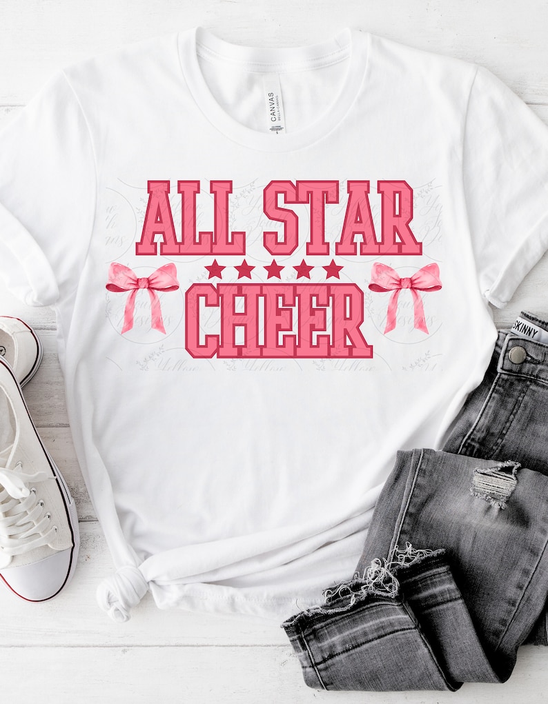 All Star Cheer PNG, All Star Cheer Sublimation Design, All Star Cheer ...