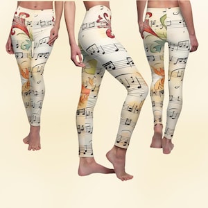 Classical Music Notes Leggings | Dance Festival | Music Festival | Rave ...