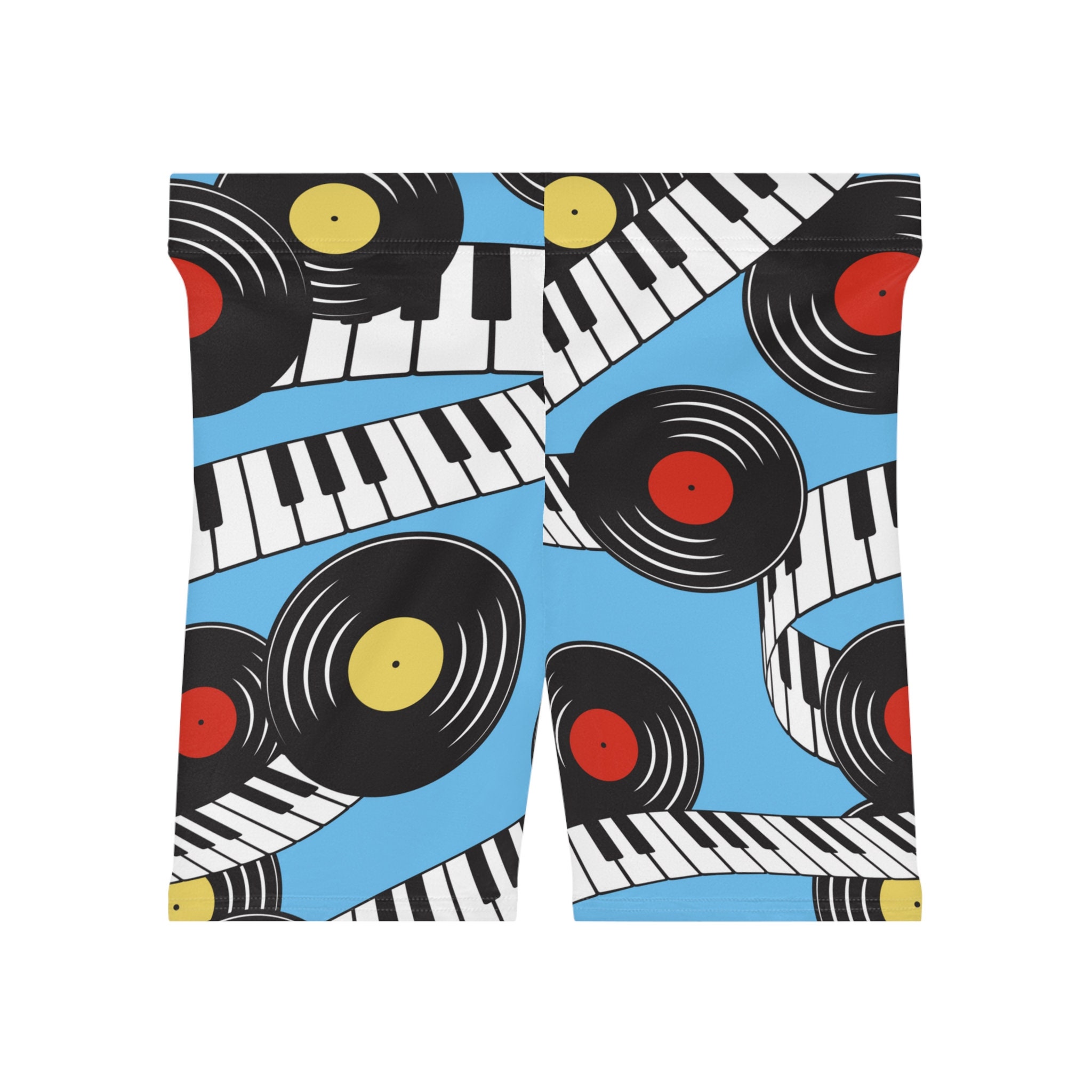 70s Vinyl Record Music Short | Cute Piano Shorts | Dance Clothes ...