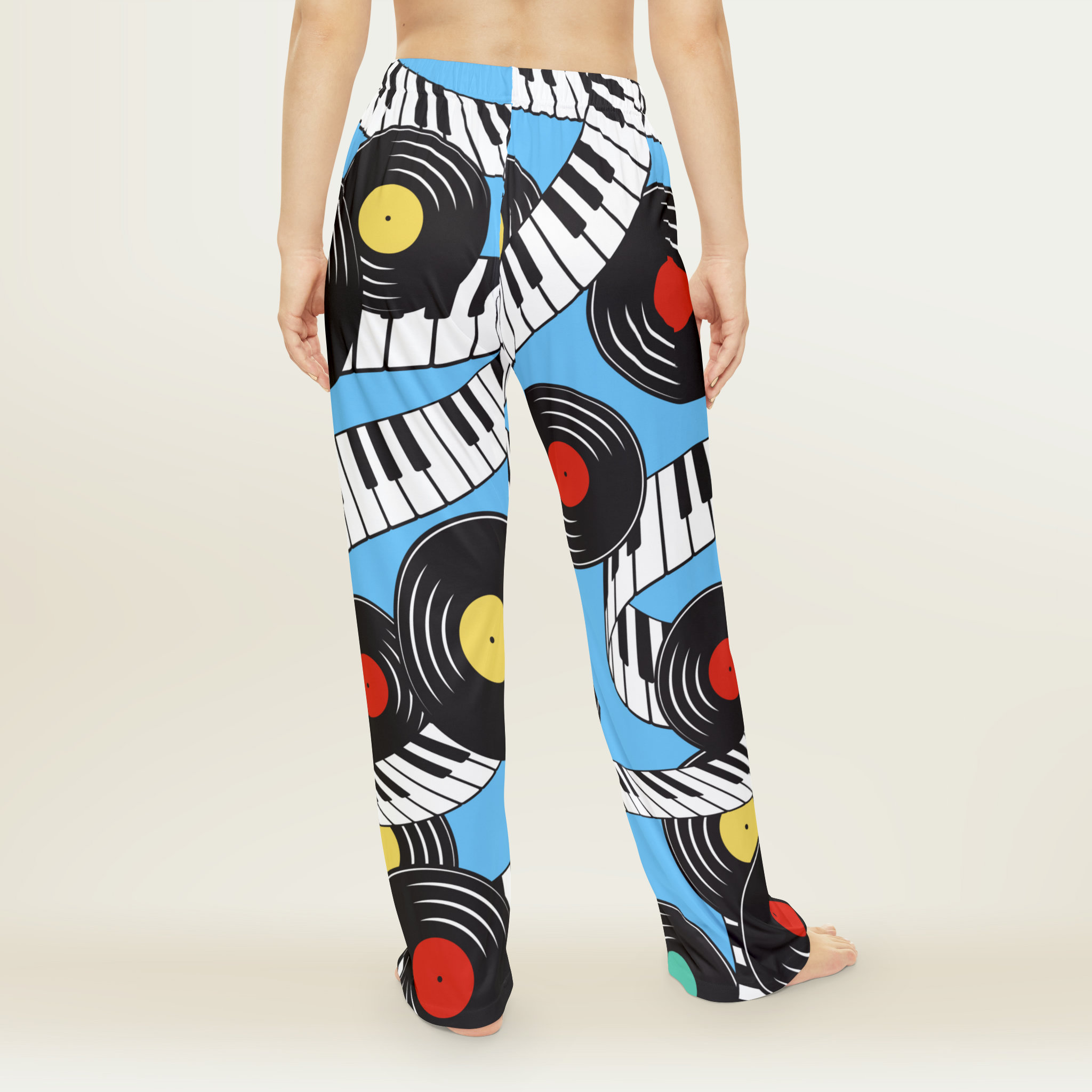 70s Vinyl Record Music Pajama Pants | Piano Music PJ | PJ Bottoms ...