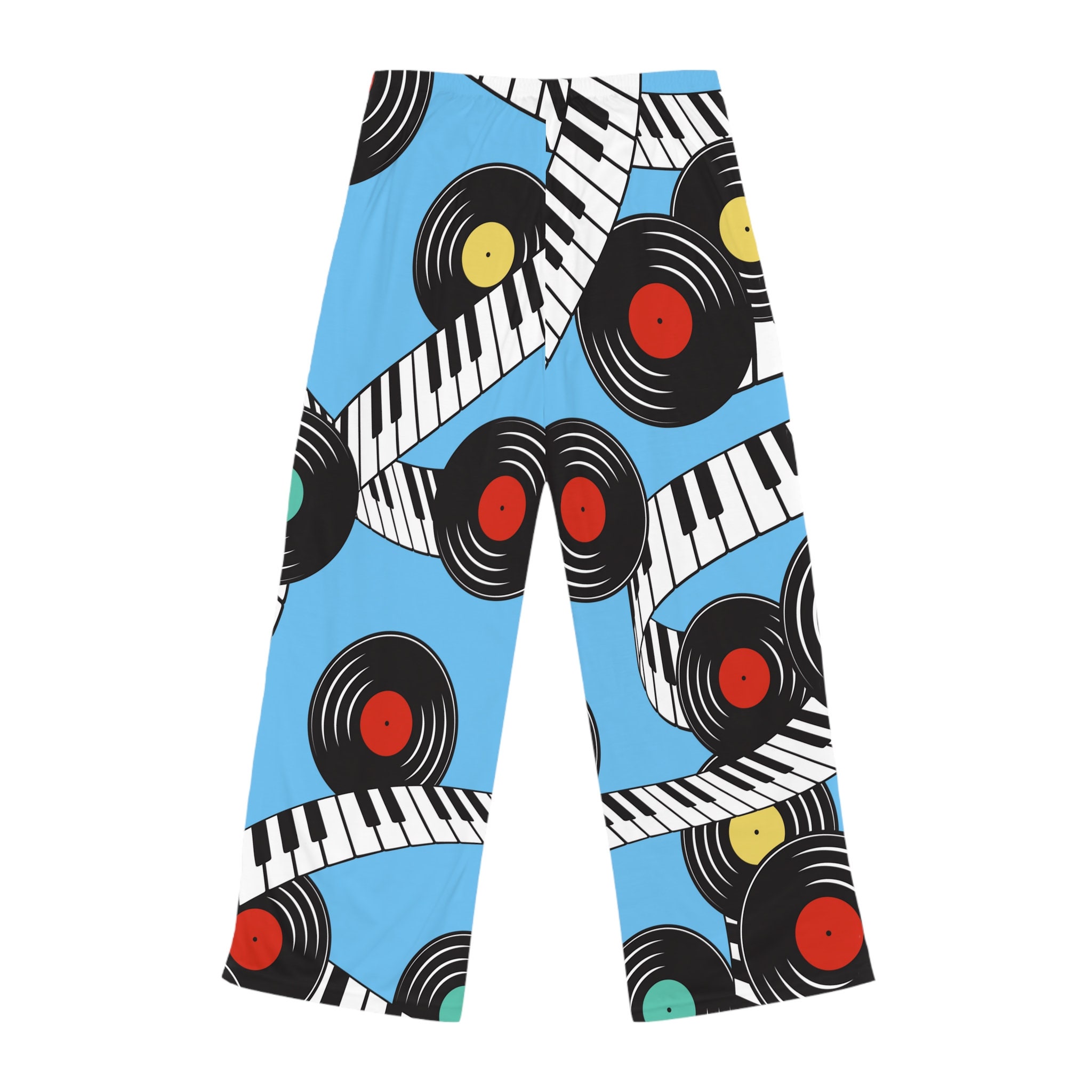 Retro Vinyl Record Piano Pajama Pants | Piano Music PJ | PJ Bottoms ...
