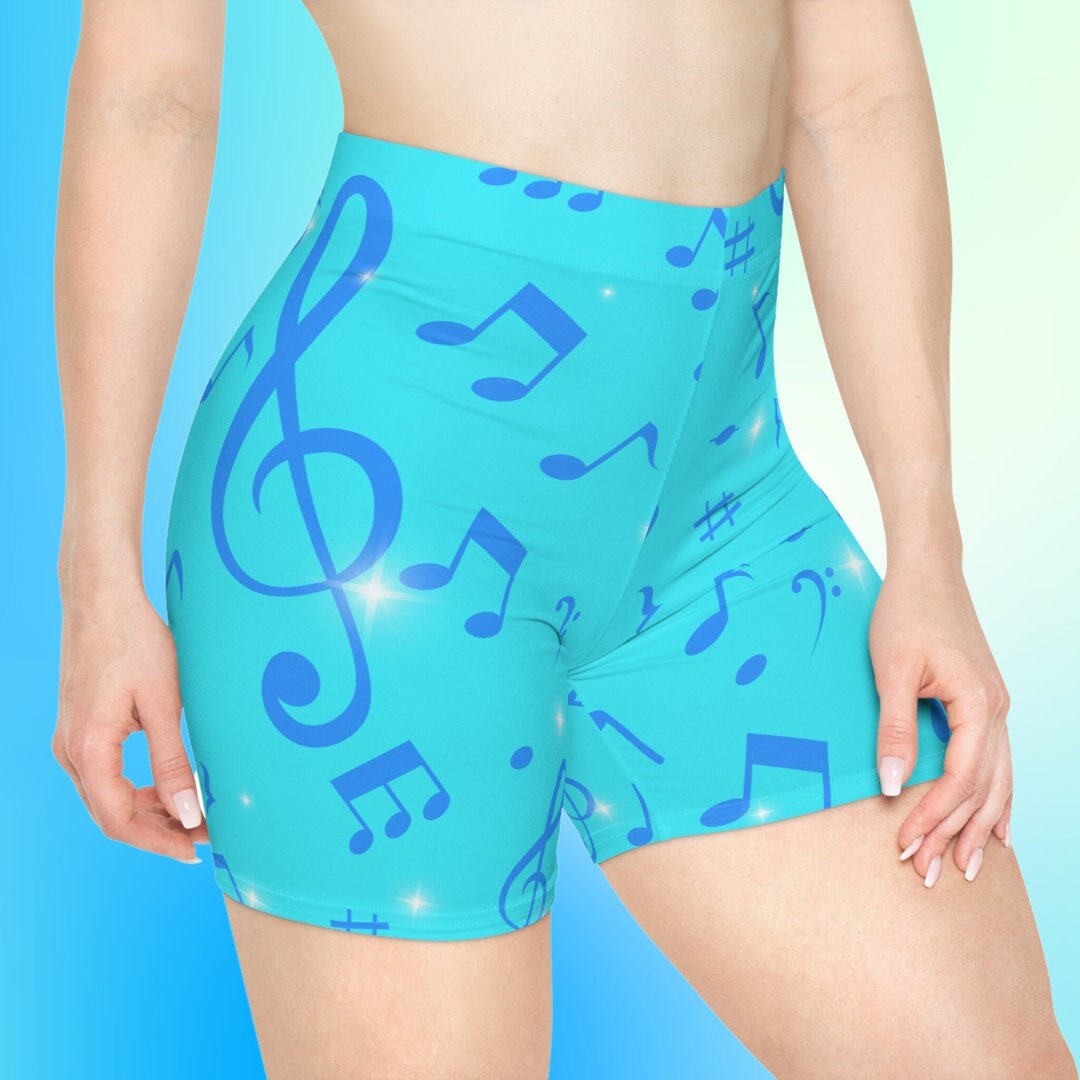 Music Note Shorts | Festival Shorts | Cute Shorts | Rave Bottoms ...