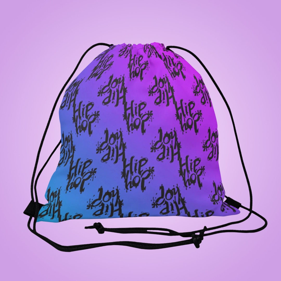Hip Hop Outdoor Drawstring Bag | Break Dancing Bag | Music Festival Bag ...