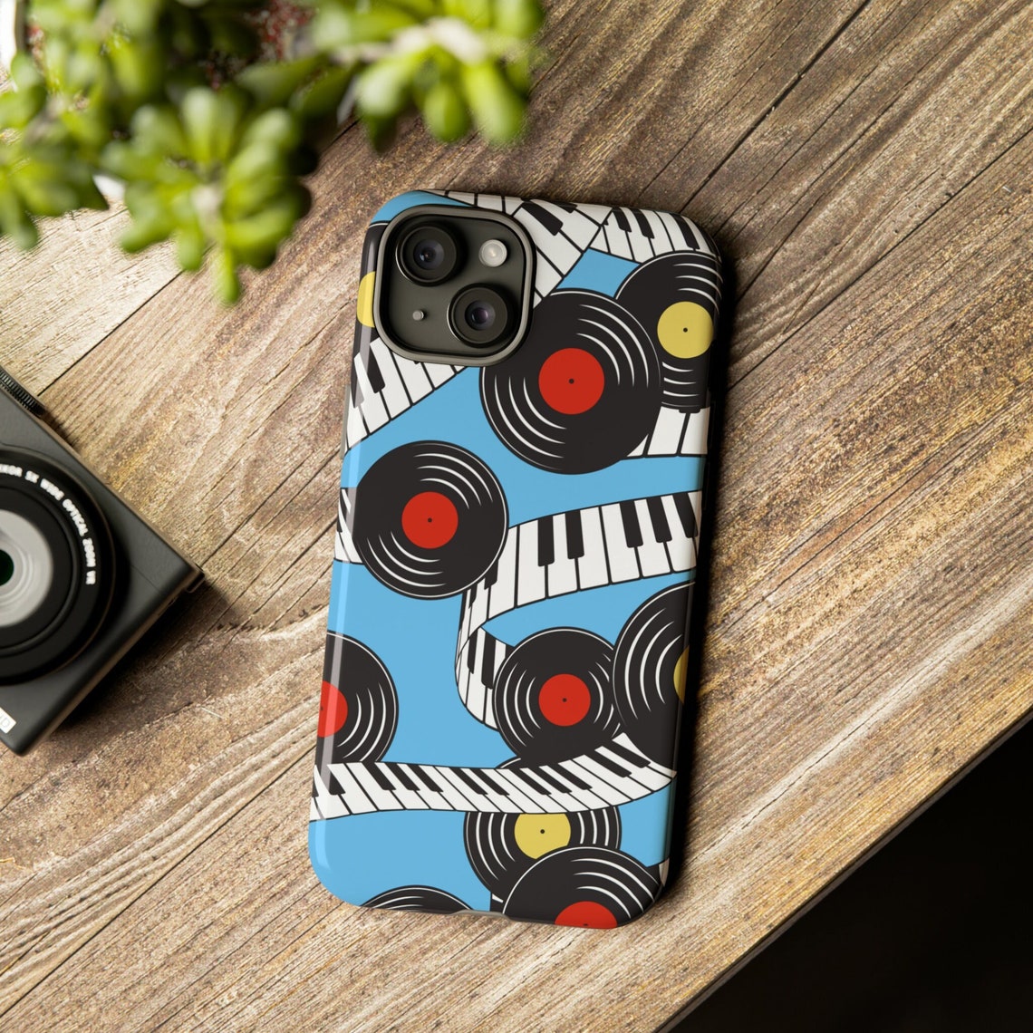 40s 50s 60s 70s 80s Vinyl Record Piano Phone Case | Phone Cover All ...