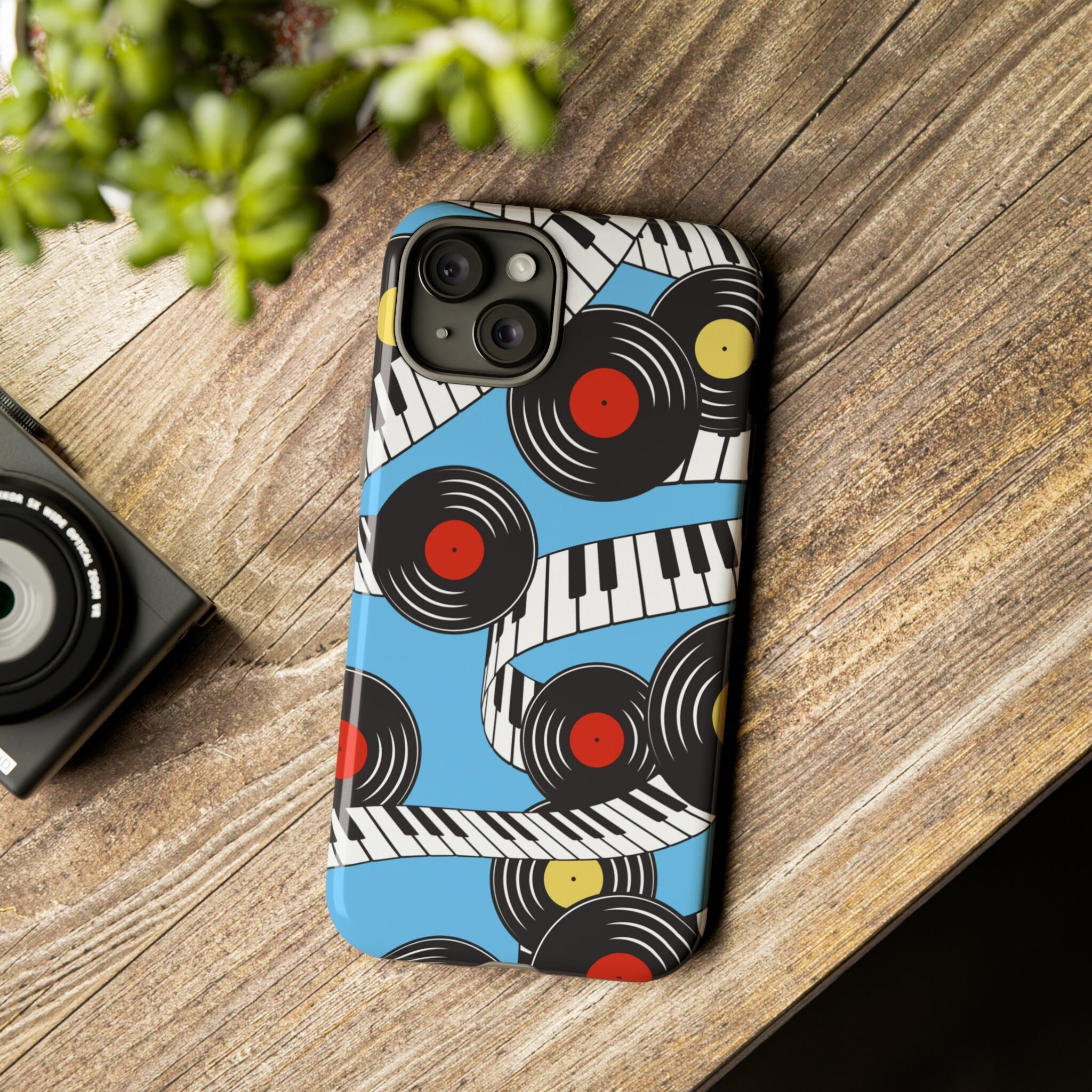 40s 50s 60s 70s 80s Vinyl Record Piano Phone Case | Phone Cover All ...