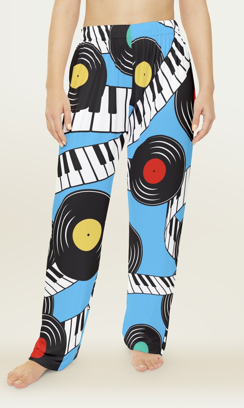 70s Vinyl Record Music Pajama Pants | Piano Music PJ | PJ Bottoms ...