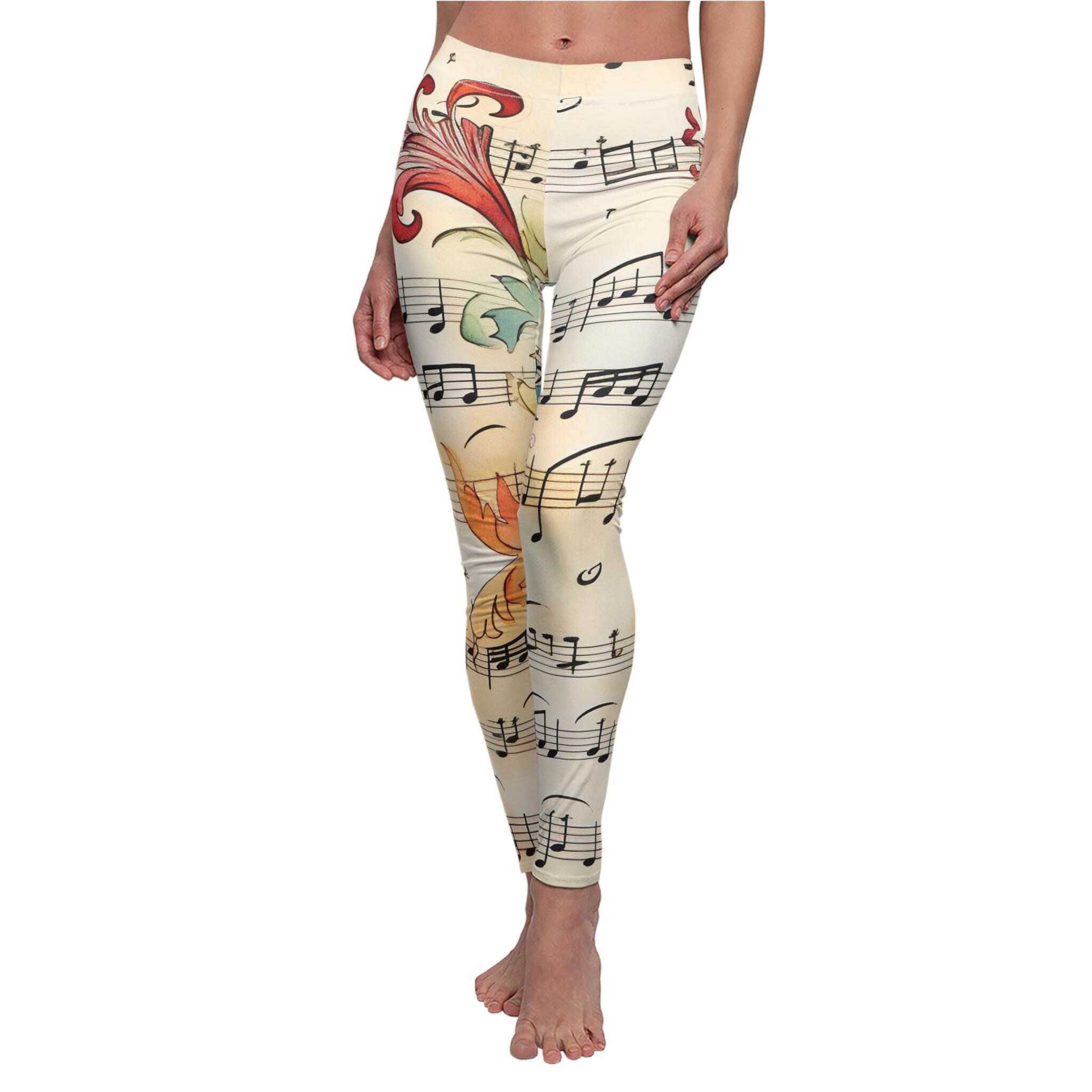 Classical Music Notes Leggings | Dance Festival | Music Festival | Rave ...