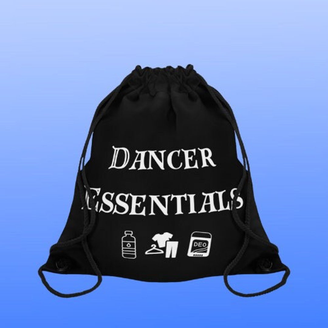 Dancer Essentials String Bag | Dance Shoe Bag | Gift for Dancer ...
