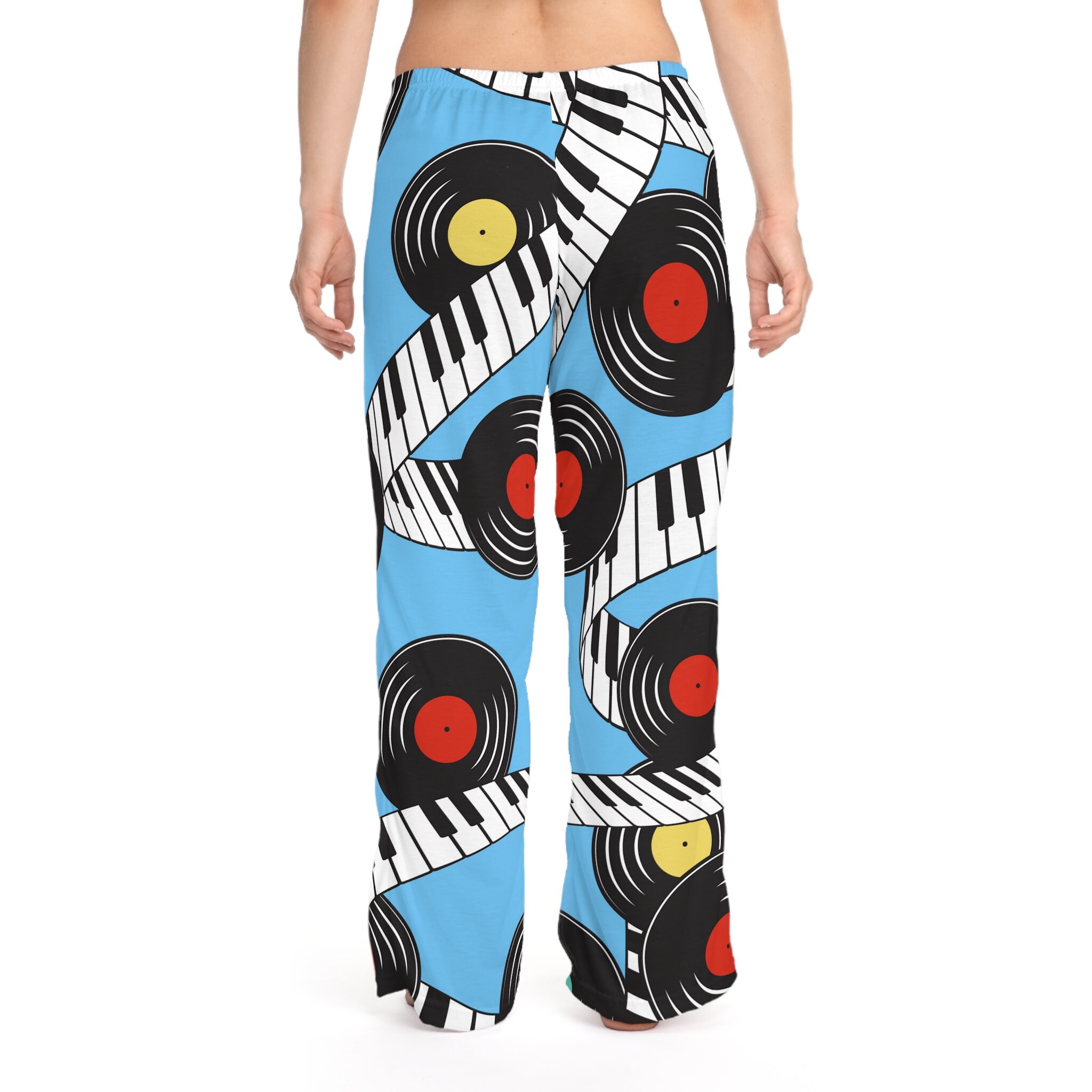 Retro Vinyl Record Piano Pajama Pants | Piano Music PJ | PJ Bottoms ...