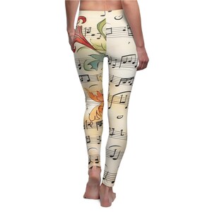 Classical Music Notes Leggings | Dance Festival | Music Festival | Rave ...