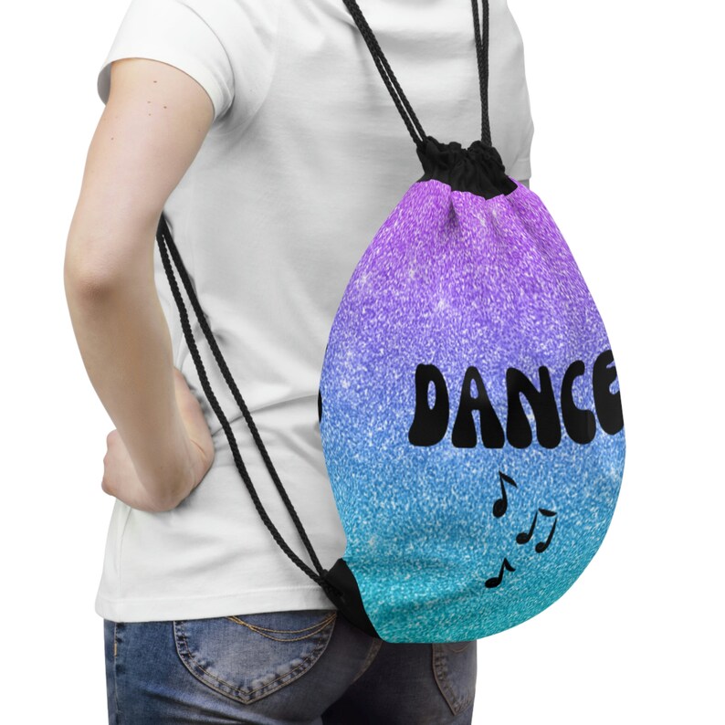 Dance Shoe Bag | Dance Teacher Gift | Glitter Dance Bag | Dance String ...