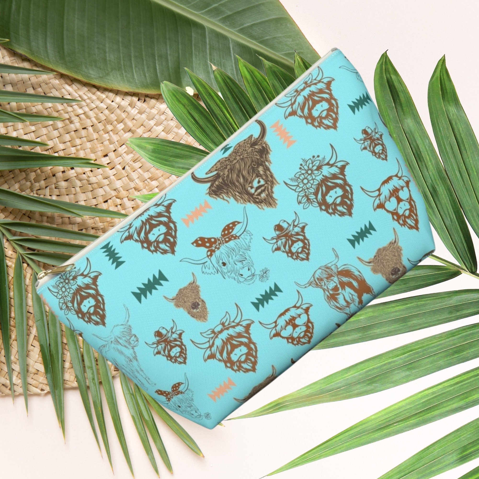 Trendy Mini Cows T-bottom Accessory Pouch Cute Hairy Cow - Etsy