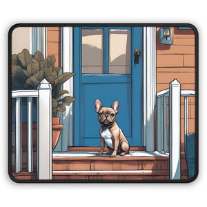 Frenchie Dog Gaming Mouse Pad, Cute Desk Pad, Gamer Desk Mat Gift ...