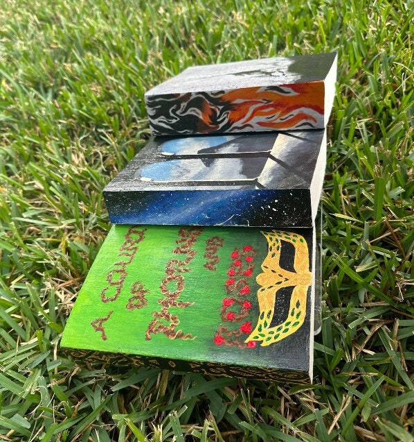 ACOTAR Series Hand-painted Books Custom Hand-painted Covers - Etsy