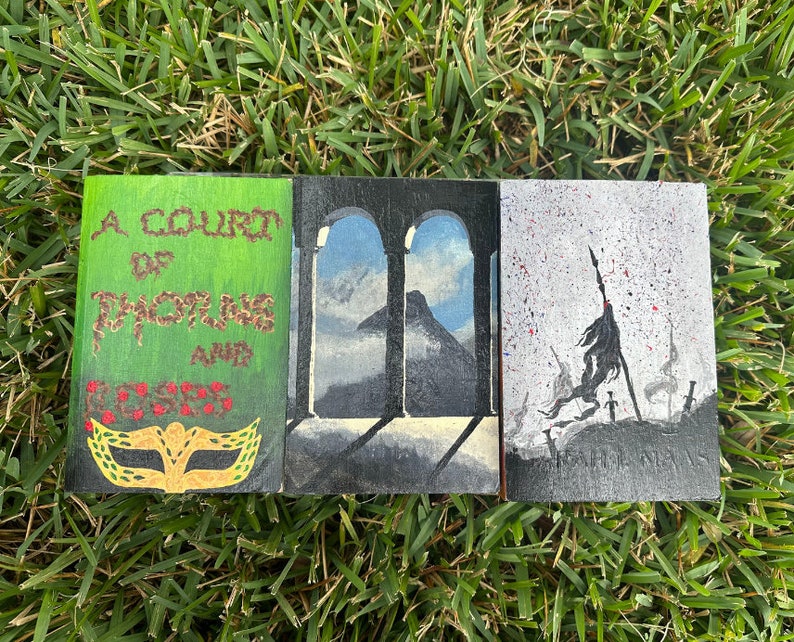 ACOTAR Series Hand-painted Books Custom Hand-painted Covers - Etsy