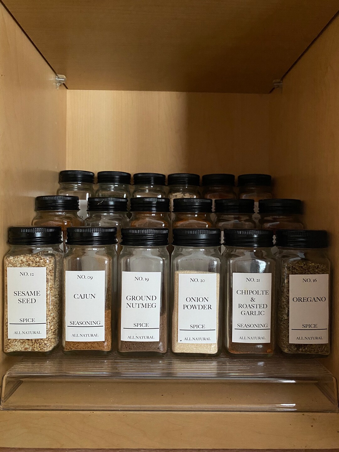 Modern Spice Jars, Set of 36 - Etsy