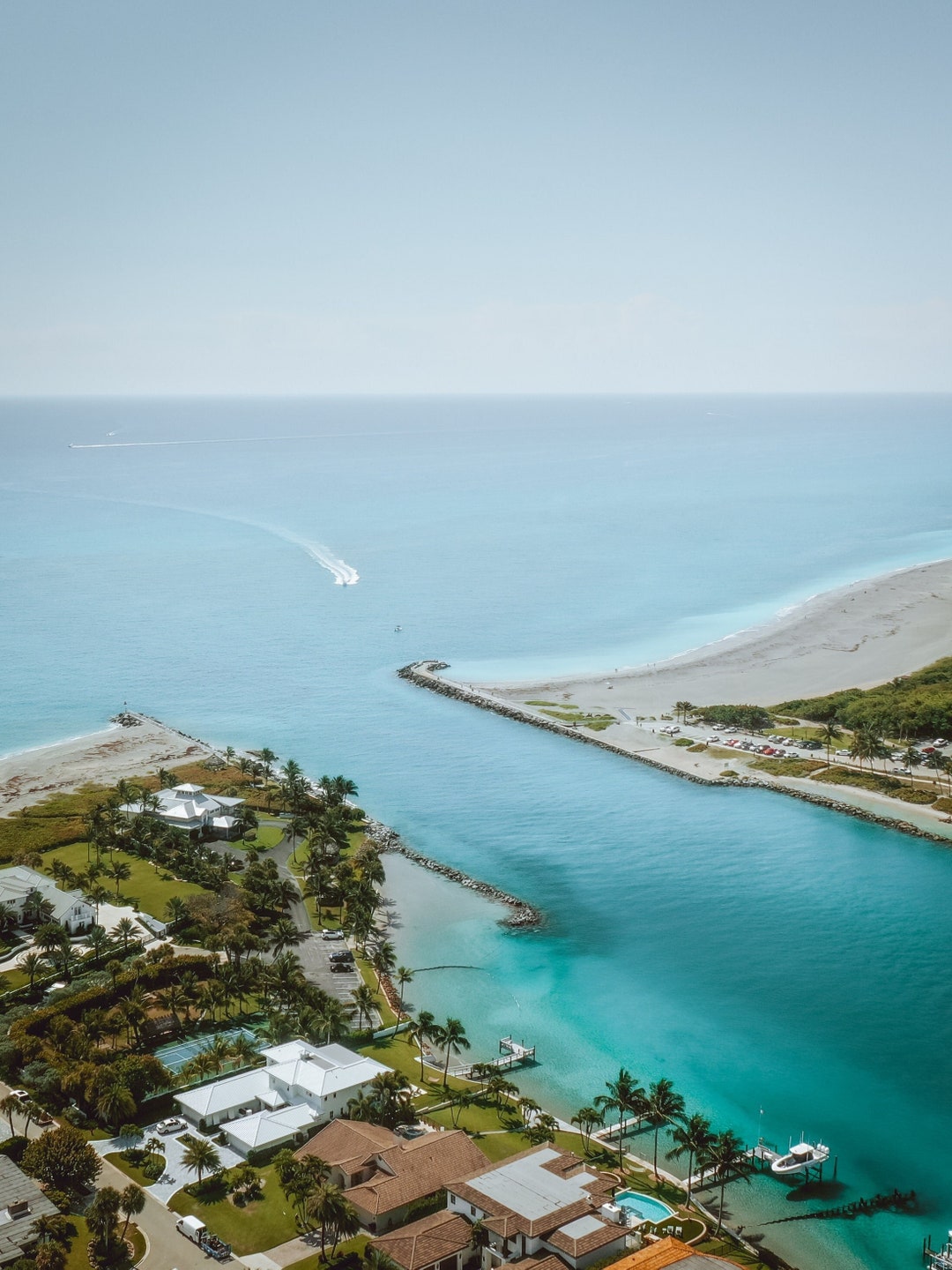Tropical View of the Florida East Coast Jupiter Inlet. - Etsy