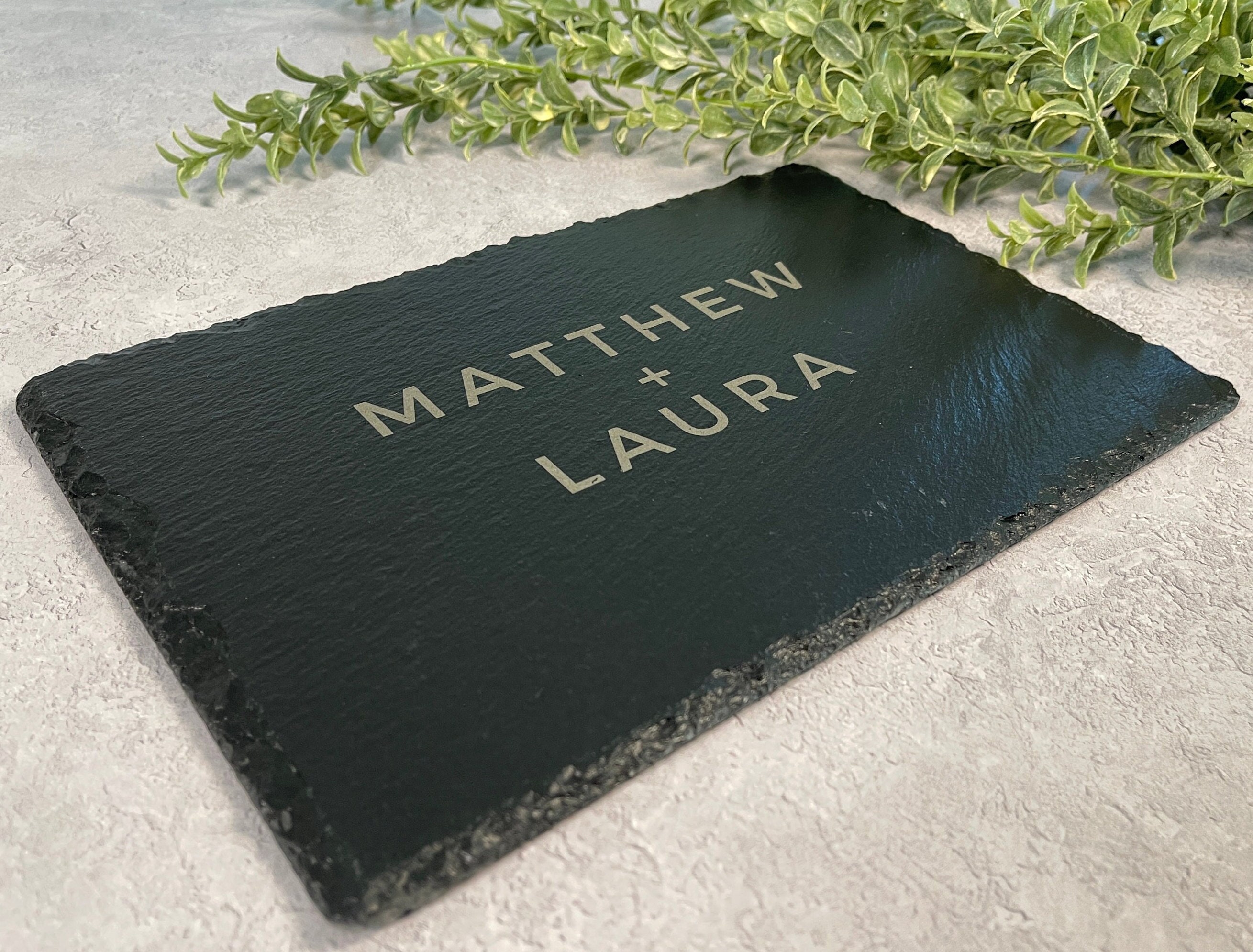 Custom Engraved Slate Charcuterie Board Customized Cheese - Etsy