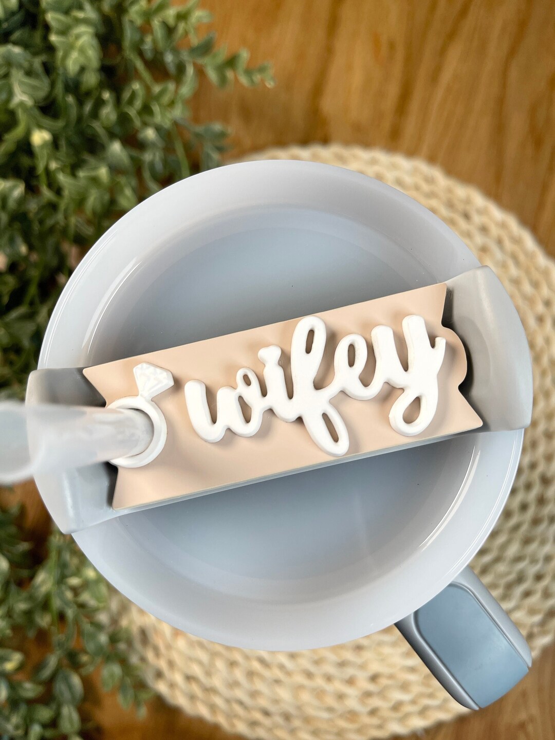 Bride Tumbler Name Plate Wifey Personalized Name Tag Bridal Gift ...