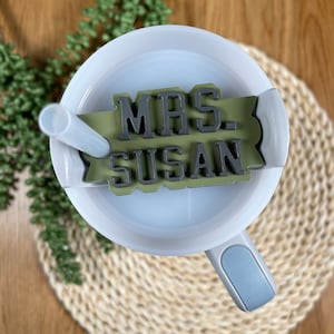 Personalized Name Tag for Teacher Gifts Teacher Stanley Cup Topper Name ...