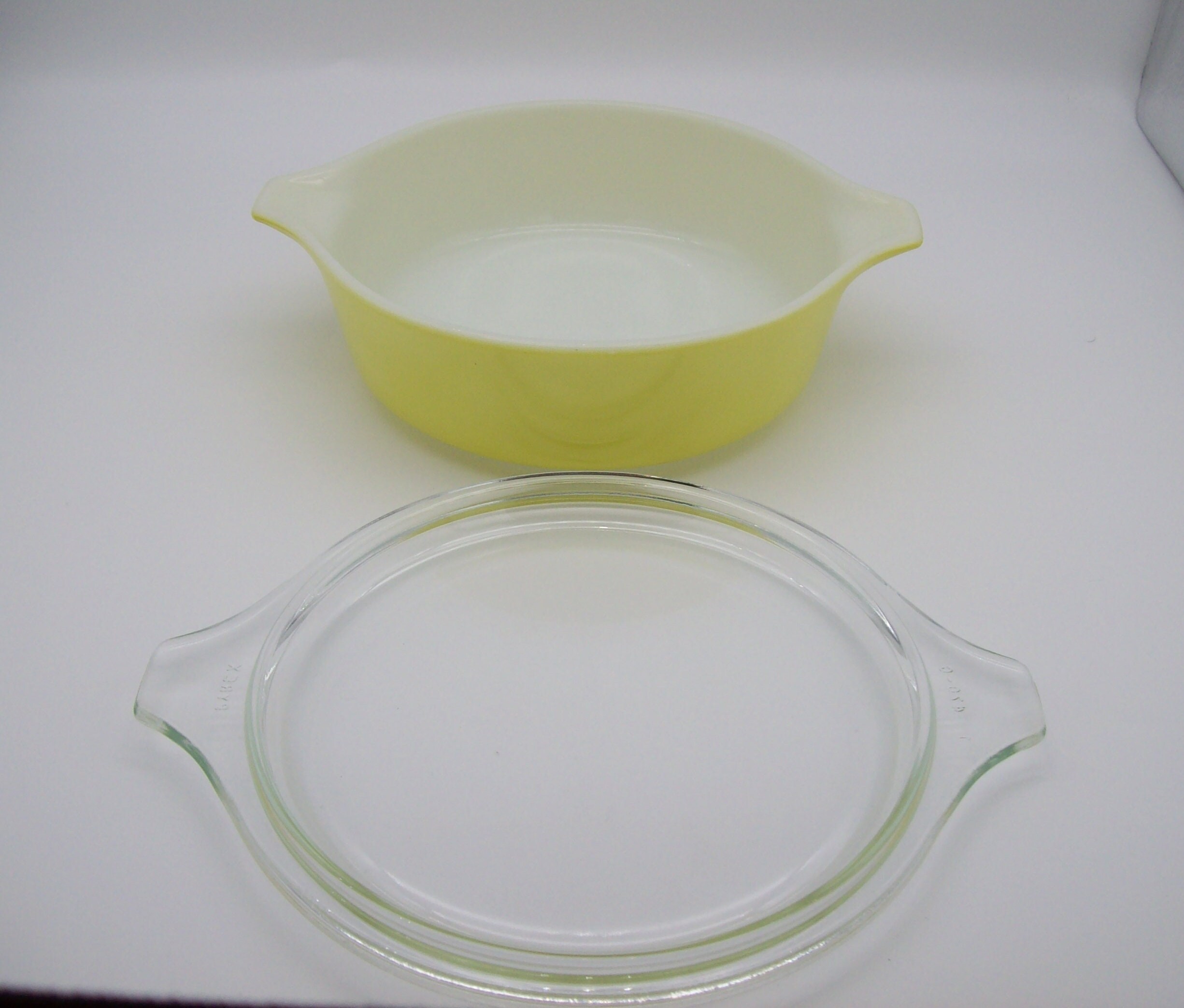 Vintage Pyrex Yellow 1 Pint Casserole Dish 471 With Lid 470 C Ovenware ...