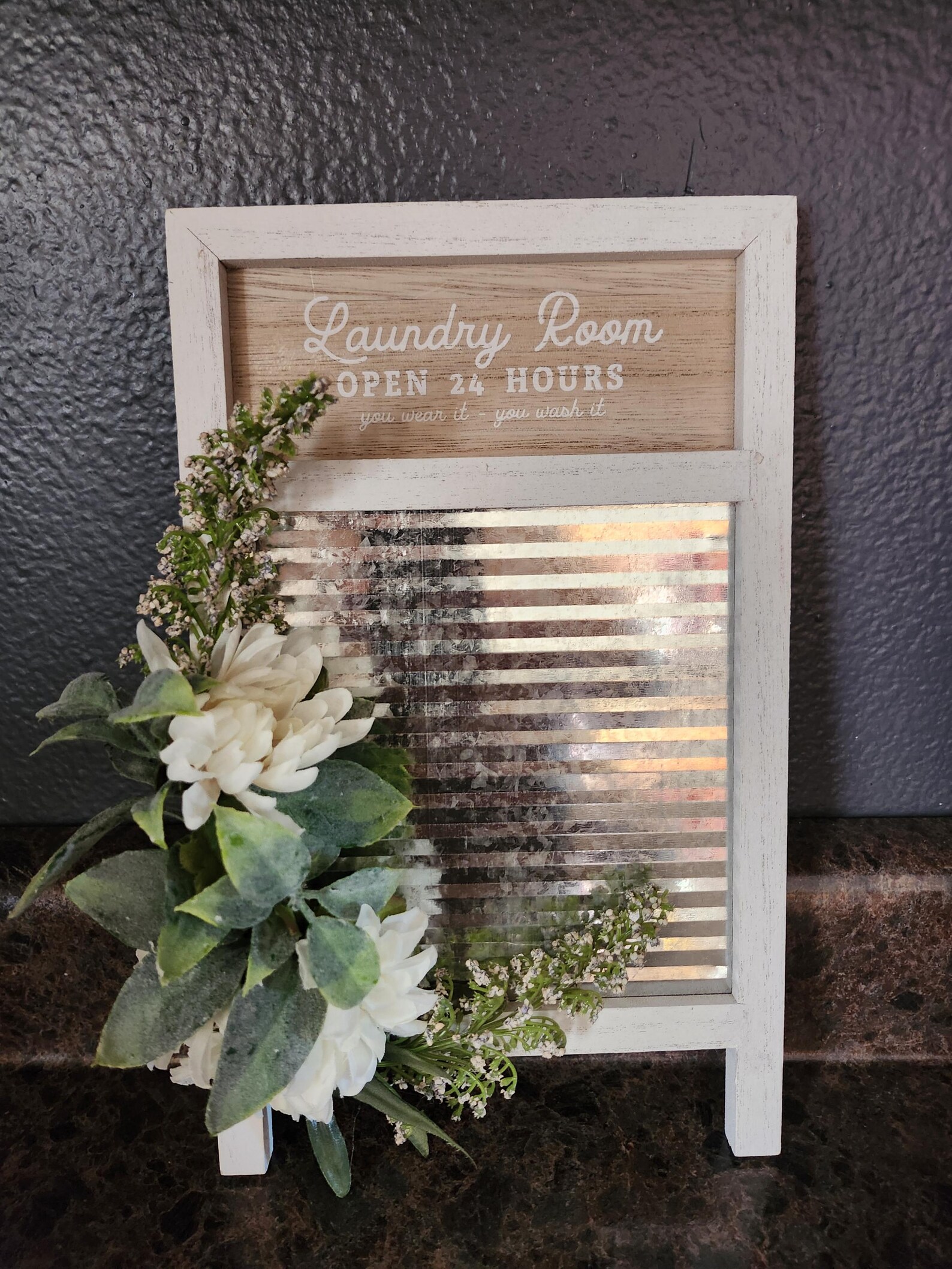 Washboard Laundry Room Sign Magnetic Farmhouse Cottage Country Rustic ...
