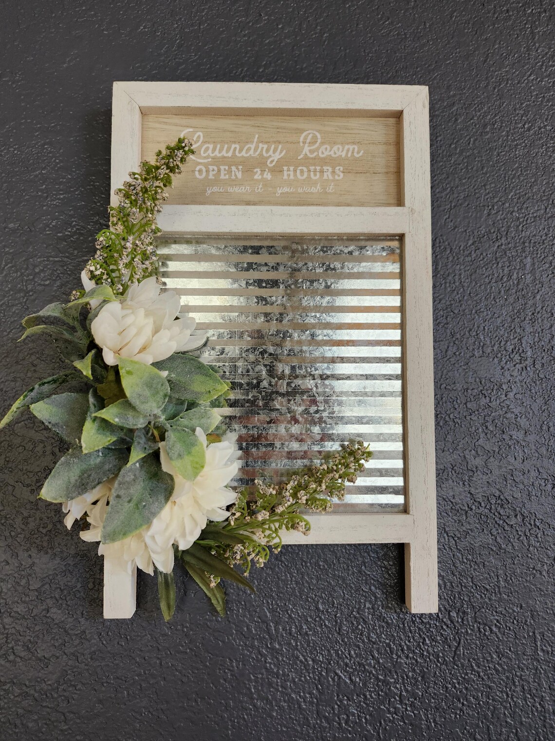 Washboard Laundry Room Sign Magnetic Farmhouse Cottage Country Rustic ...