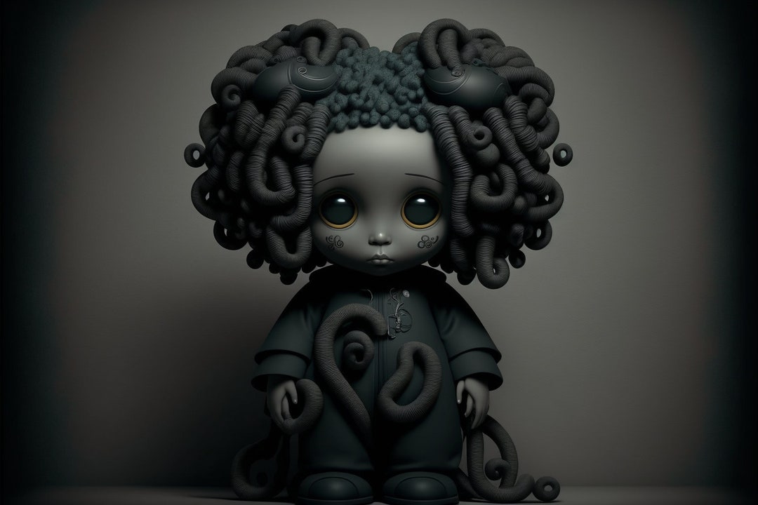 Baby Medusa,punk Kaws Art Print, Book Punk KAWS Art Print, Abstract ...