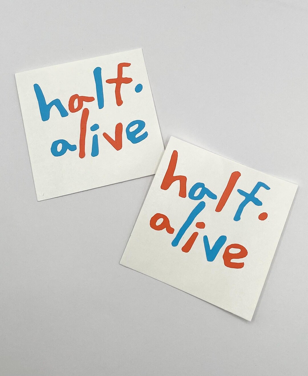 Half Alive Double Color Logo Decal - Etsy