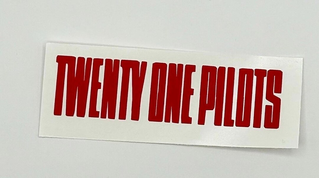 Twenty One Pilots Title Logo Decals - Etsy