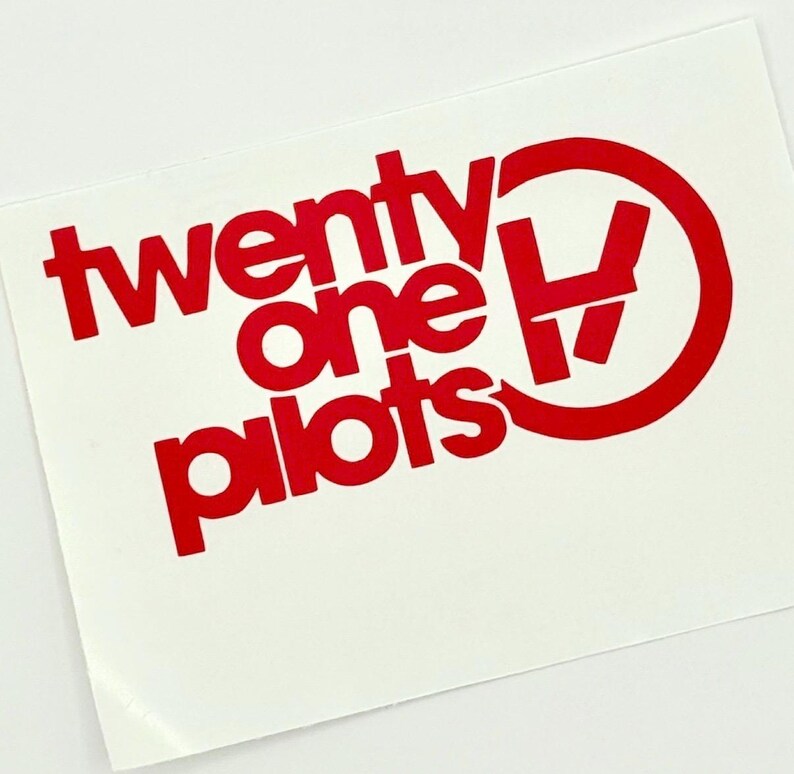 Twenty One Pilots Title Logo Decals - Etsy