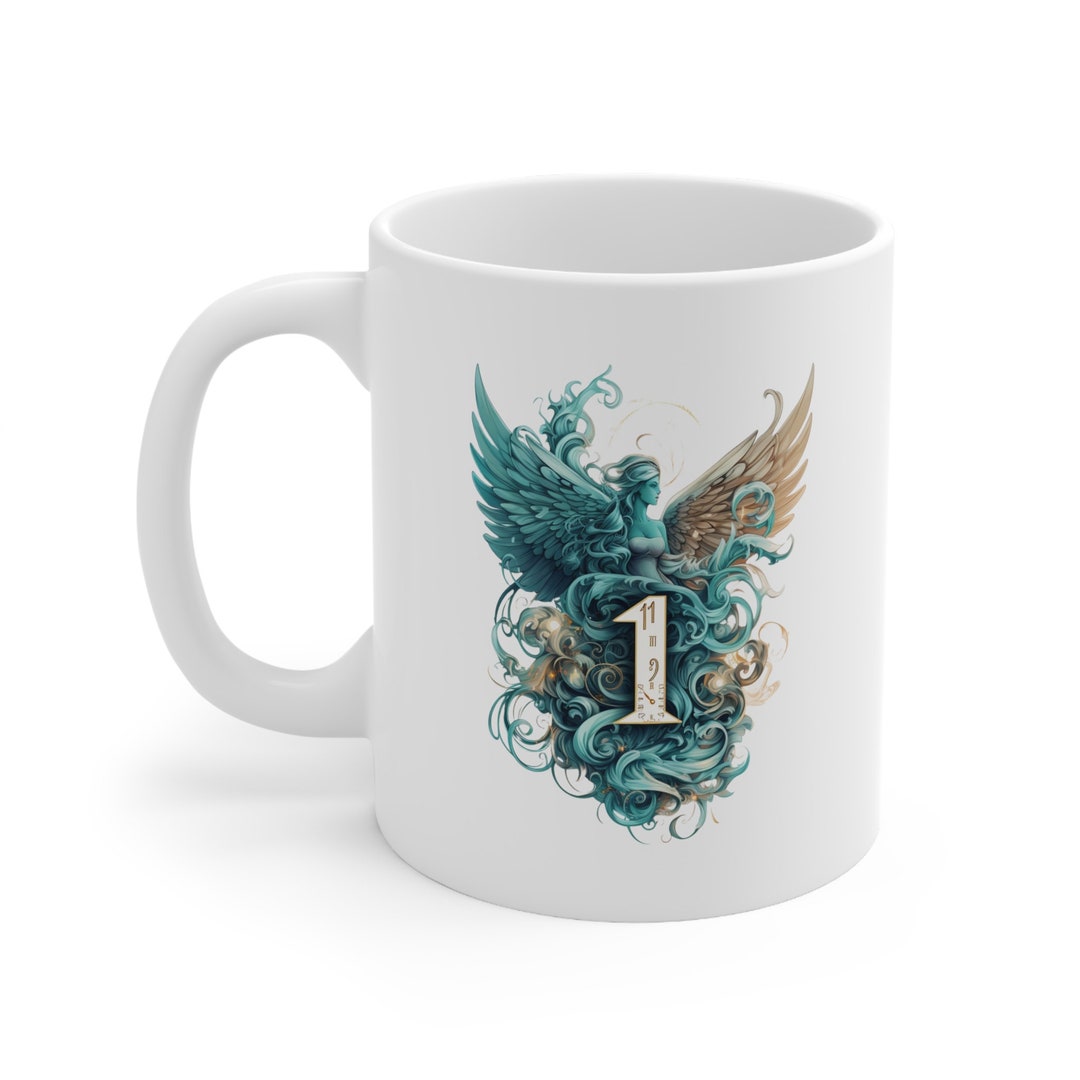 Beautifull Guardian Angel Mug for Luck, Archangel Mug, Cute Angel Tea ...