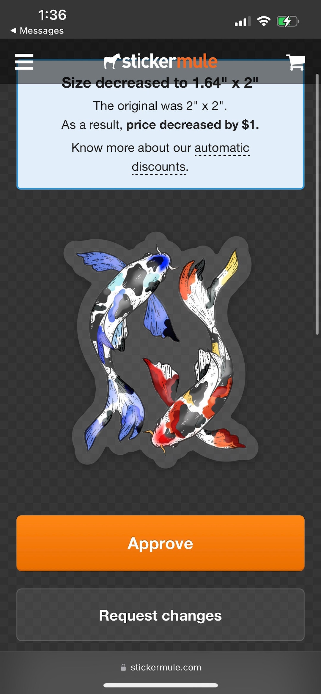 Koi Fish Sticker Clear Background - Etsy