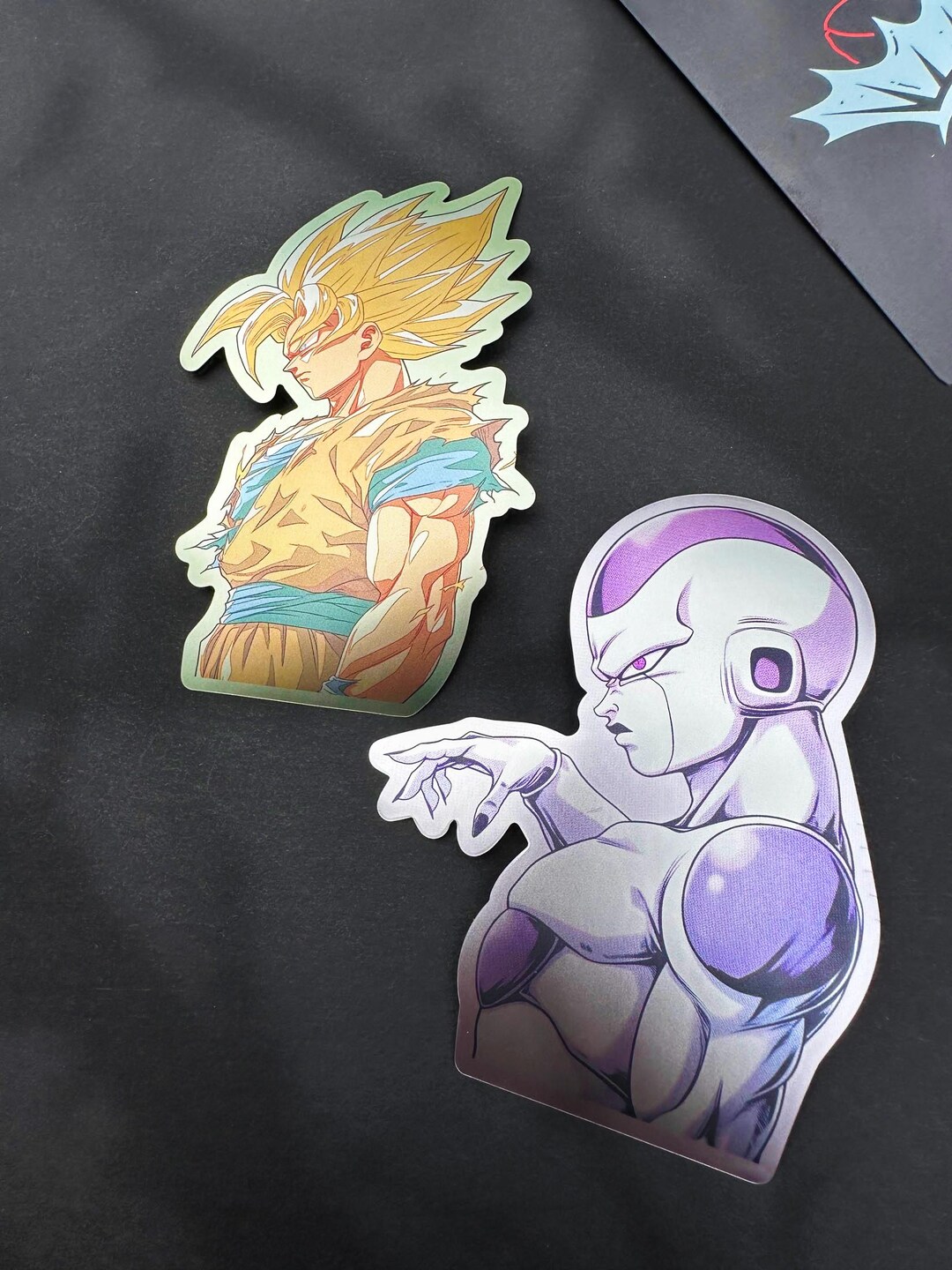 DBZ SSJ Goku & Frieza Vinyl Sticker Metallic Decal Goku Vintage 90's ...
