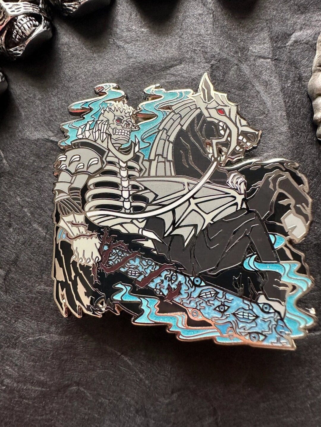 Skull Knight Hard Enamel Pin, God Hand Anime Manga Beast of Darkness ...