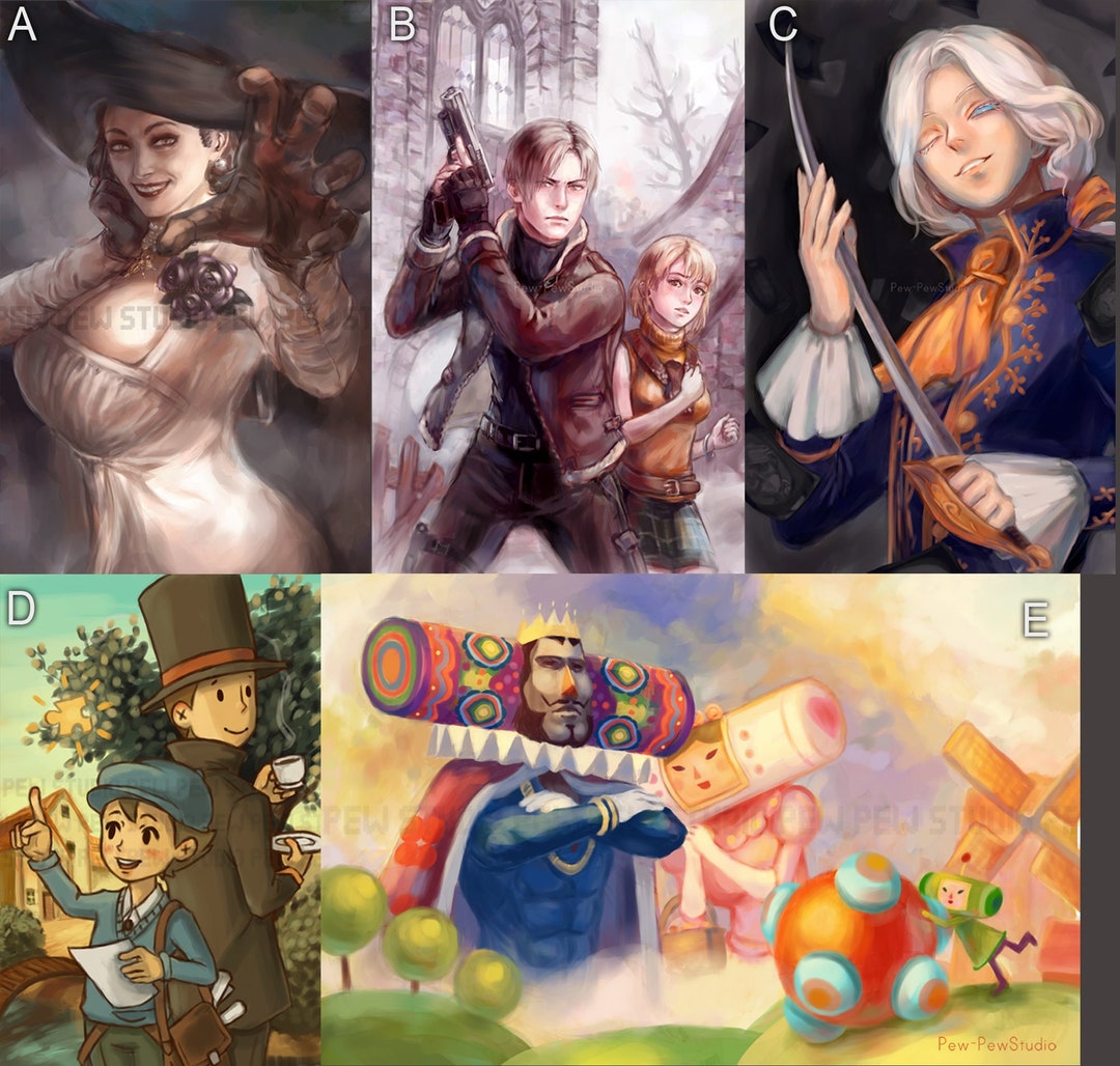 Game Characters Posters - Etsy