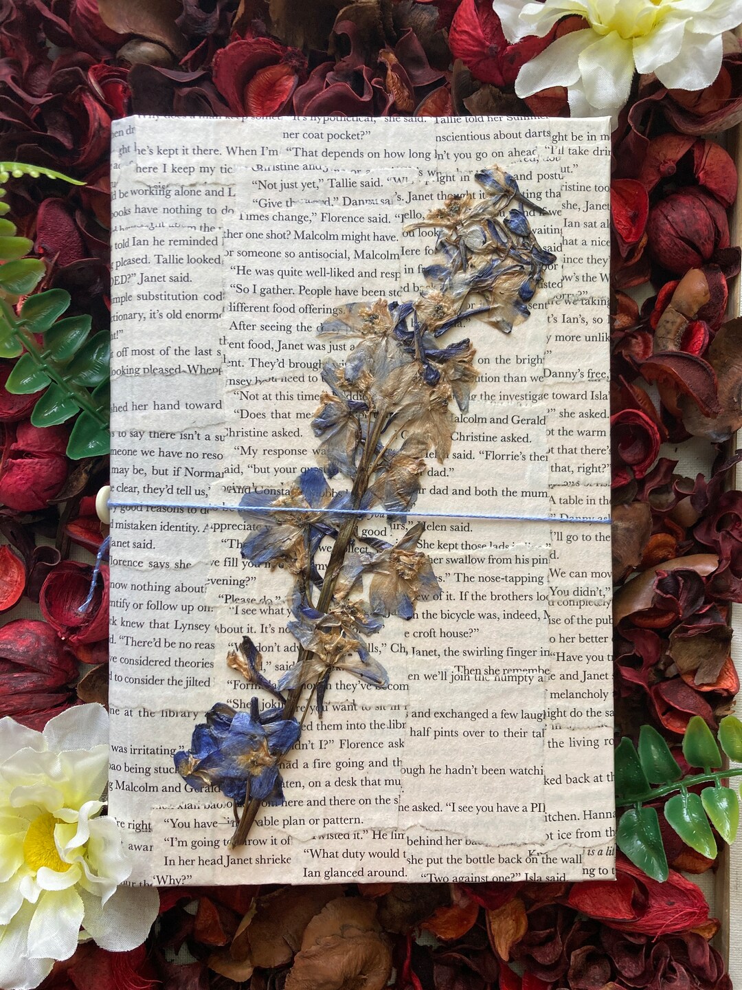 Pressed Flower Journal Junk Journal/mystery Box Handmade Journals Box ...