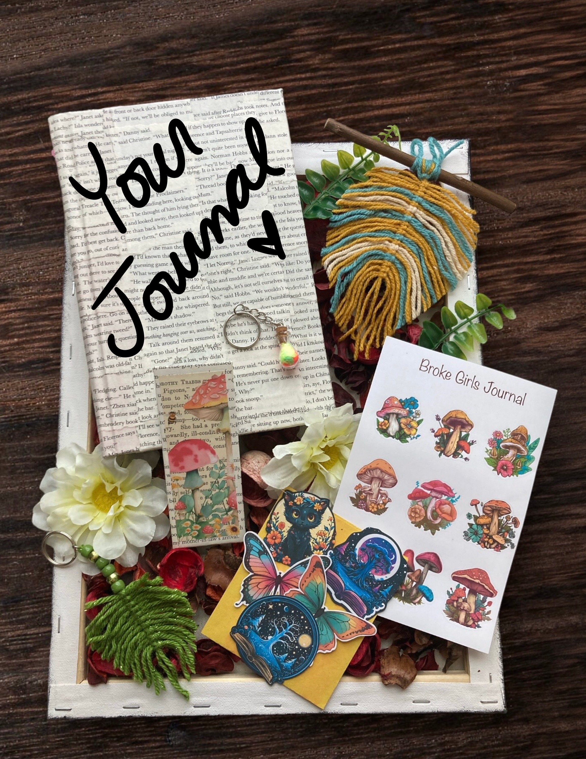 Pressed Flower Journal Junk Journal/mystery Box Handmade Journals Box ...