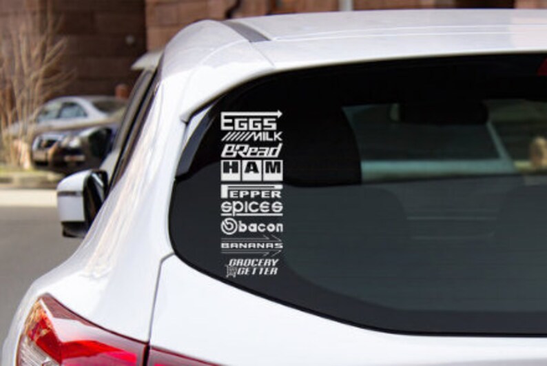 Parodie Racing Stickers Column, Grocery List, Vinyl Decal Sticker ...