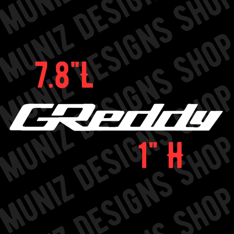 Greddy Racing Sticker, Vinyl Decal Sticker, Sticker for Windsheild ...
