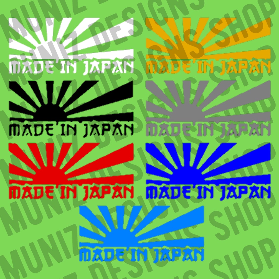 MADE IN JAPAN Sticker, Vinyl Decal Sticker, Sticker for Car Windows ...