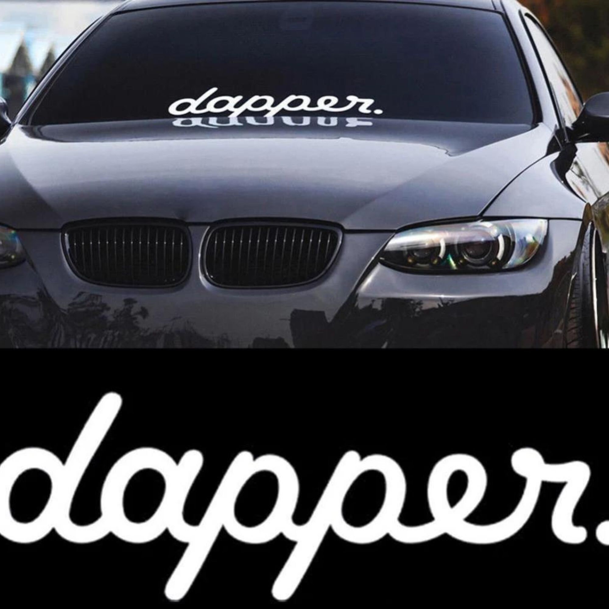 Dapper. Sticker, Vinyl Decal Sticker, Sticker for Windsheild, Racecar Sticker Decal, Jdm, Kdm ...