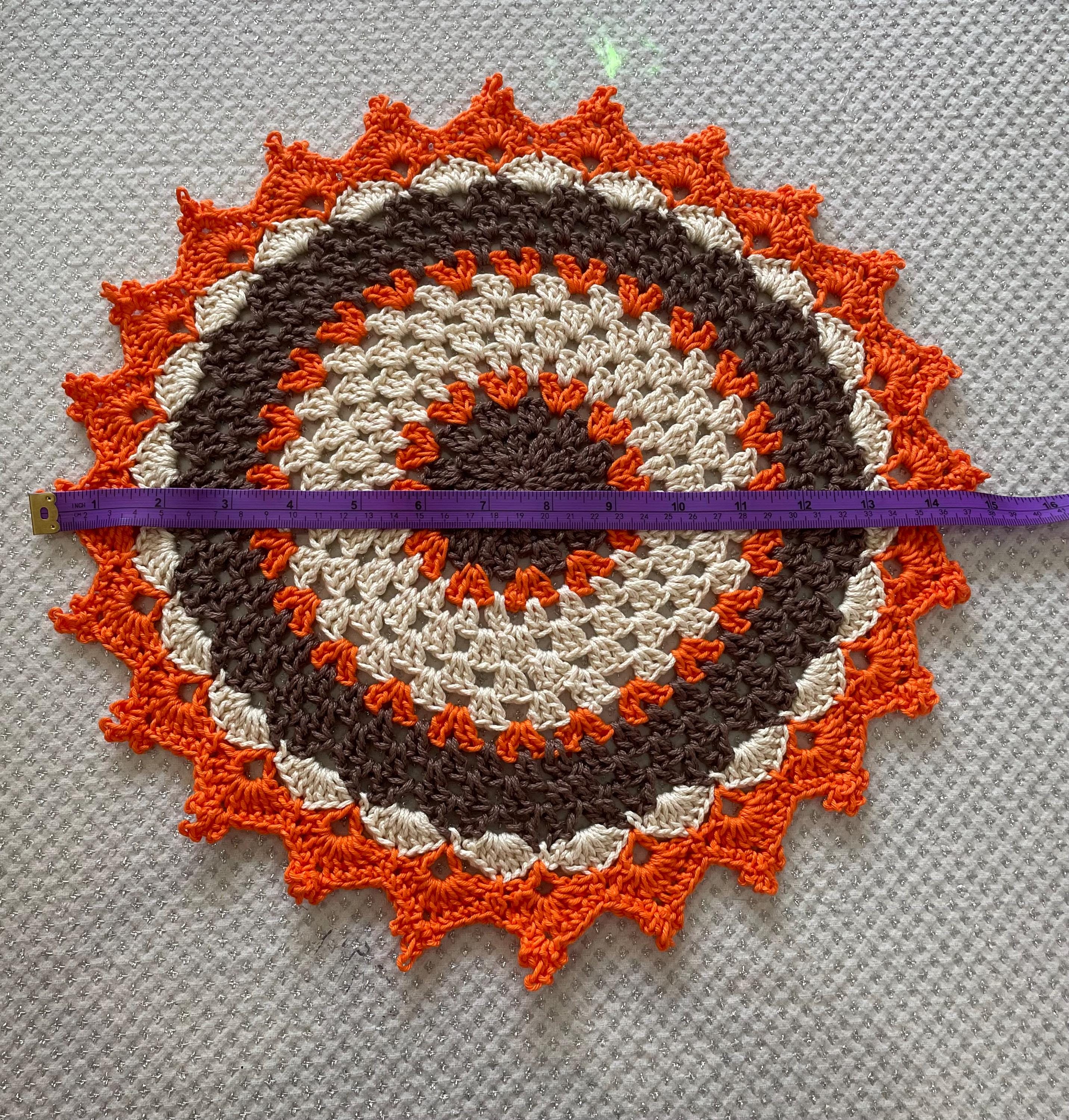 Crochet Autumn Doily: 15" Fall Thanksgiving Decor - Etsy