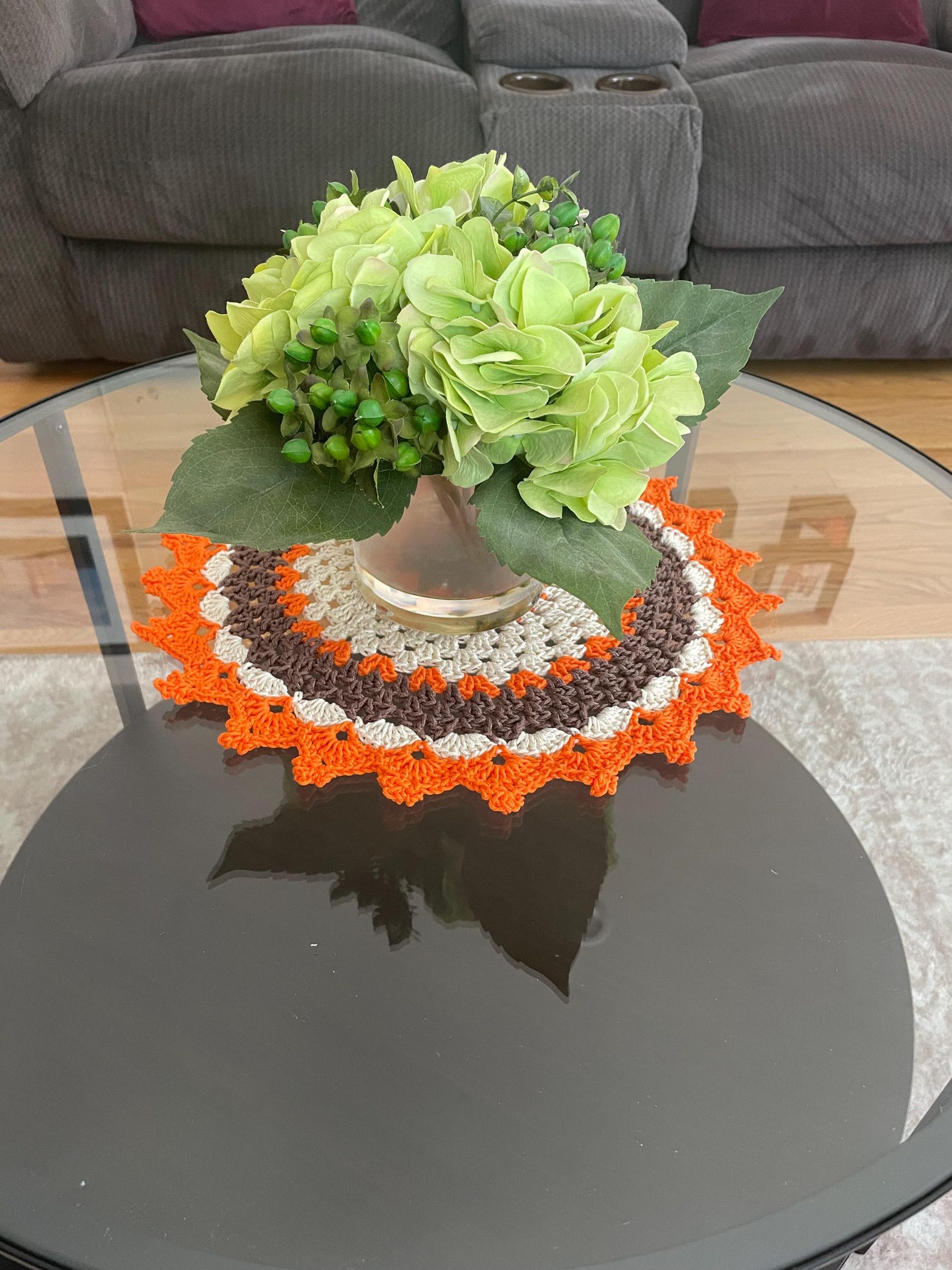 Crochet Autumn Doily: 15" Fall Thanksgiving Decor - Etsy