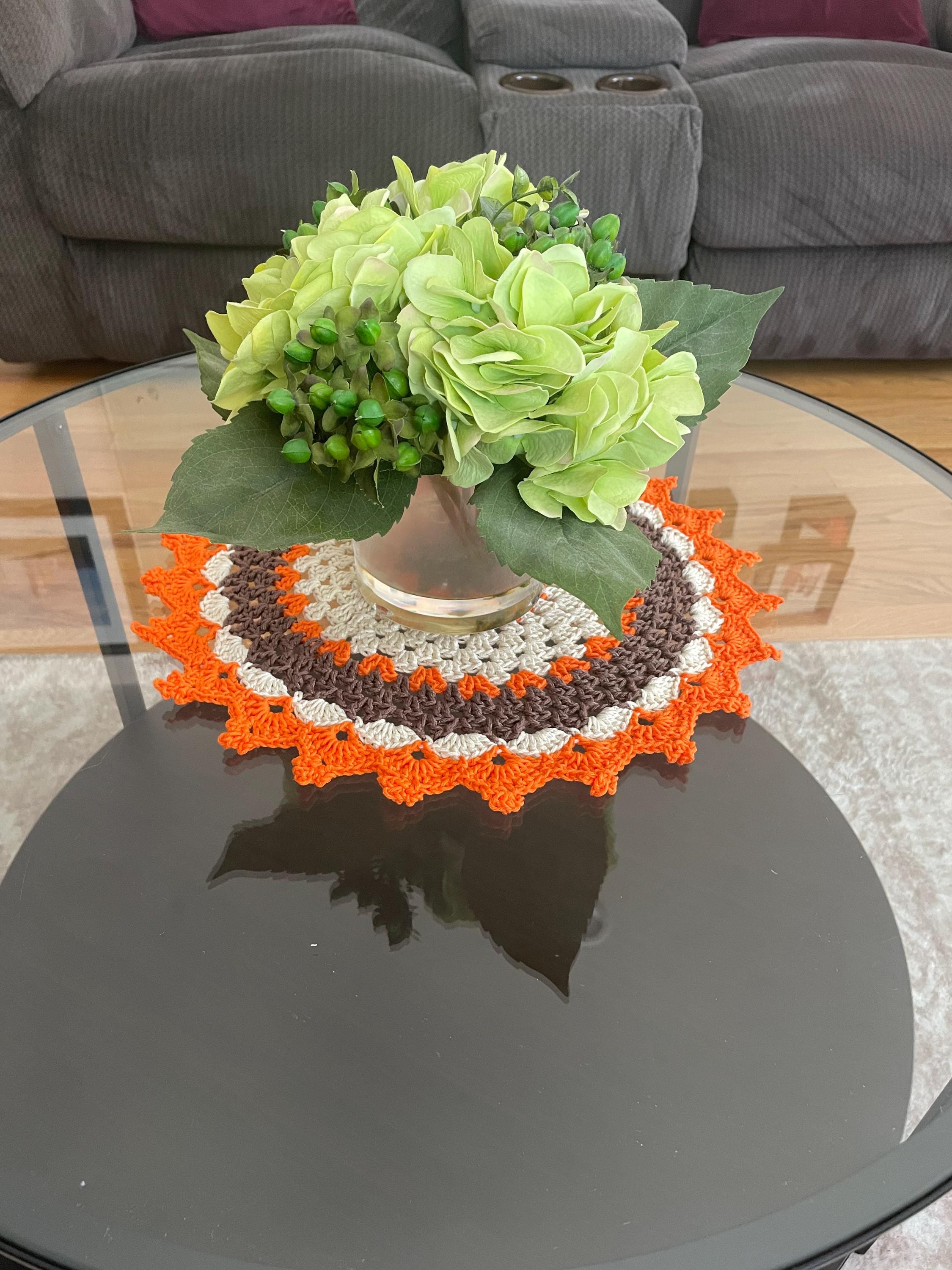 Crochet Autumn Doily: 15" Fall Thanksgiving Decor - Etsy