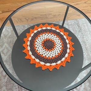 Crochet Autumn Doily: 15" Fall Thanksgiving Decor - Etsy