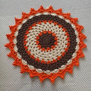 Crochet Autumn Doily: 15" Fall Thanksgiving Decor - Etsy